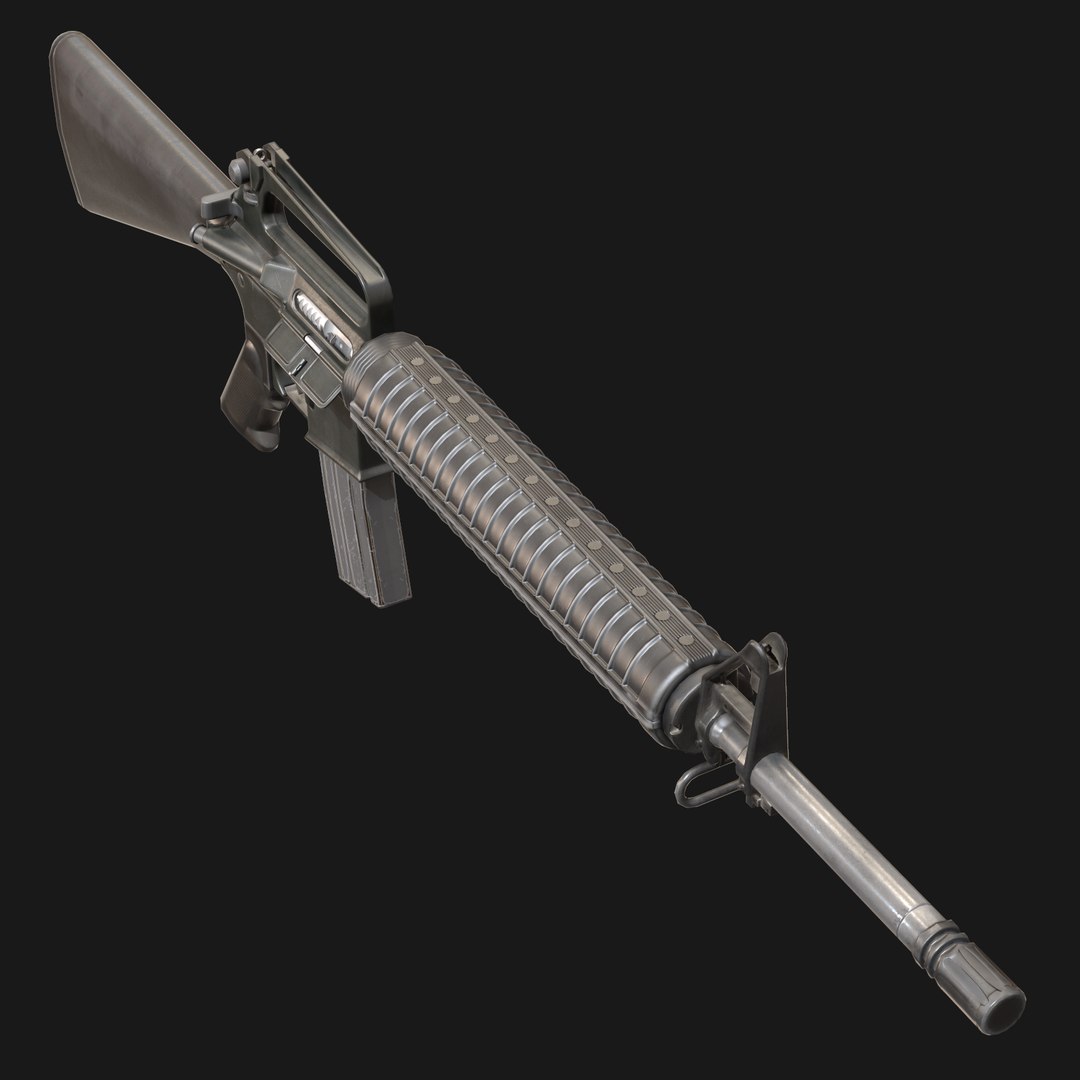 3d M16a2 Rifle Model