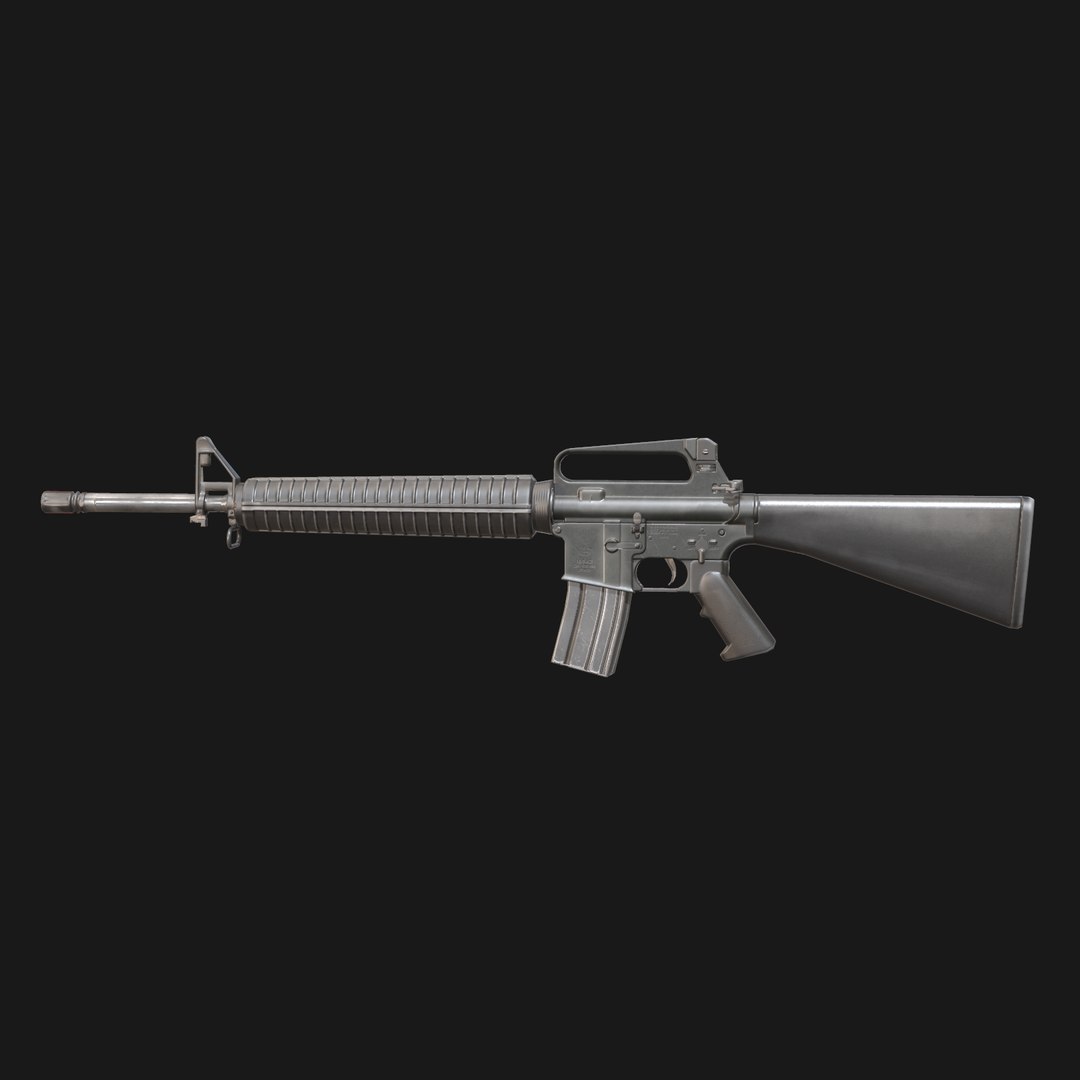 3d M16a2 Rifle Model