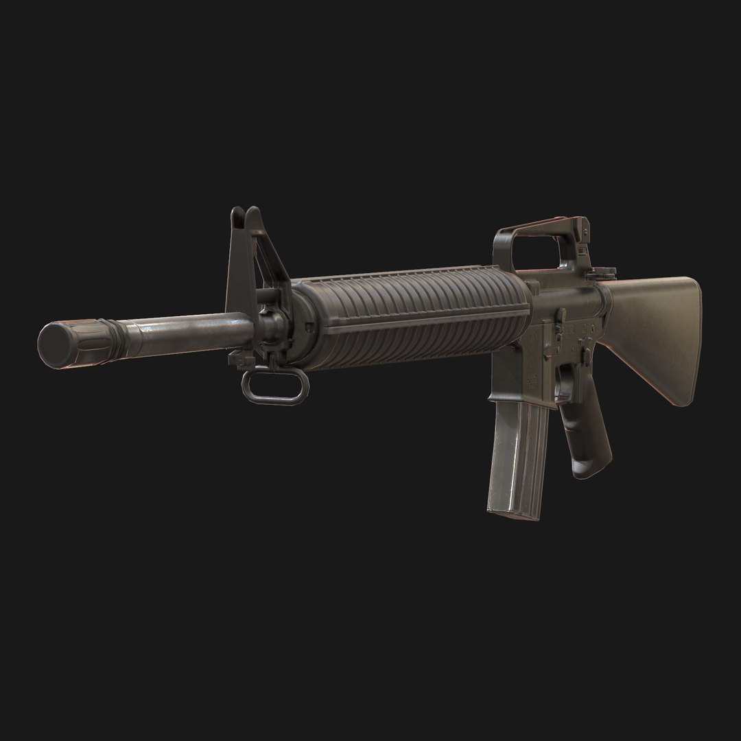 3d M16a2 Rifle Model