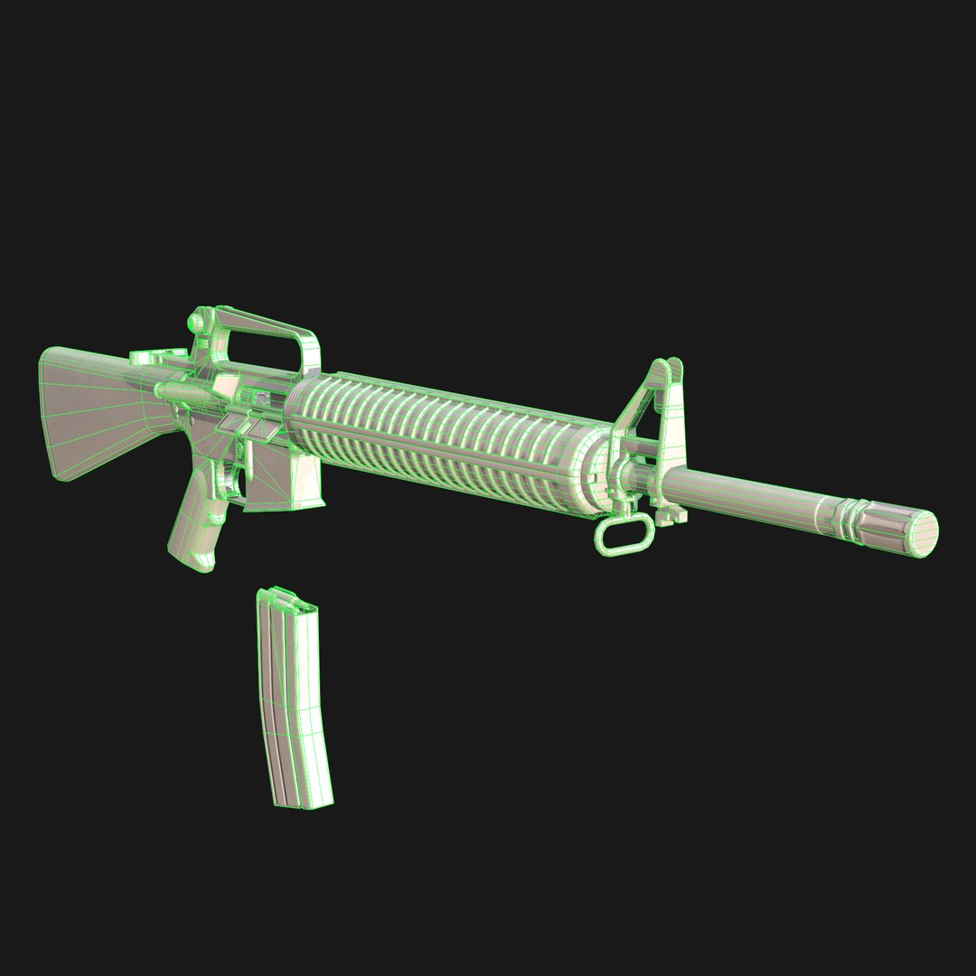 3d m16a2 rifle model