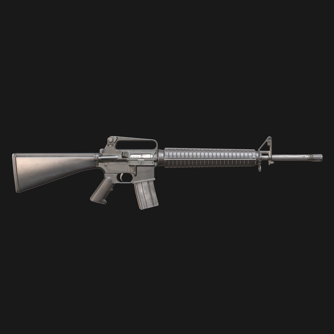 3d M16a2 Rifle Model