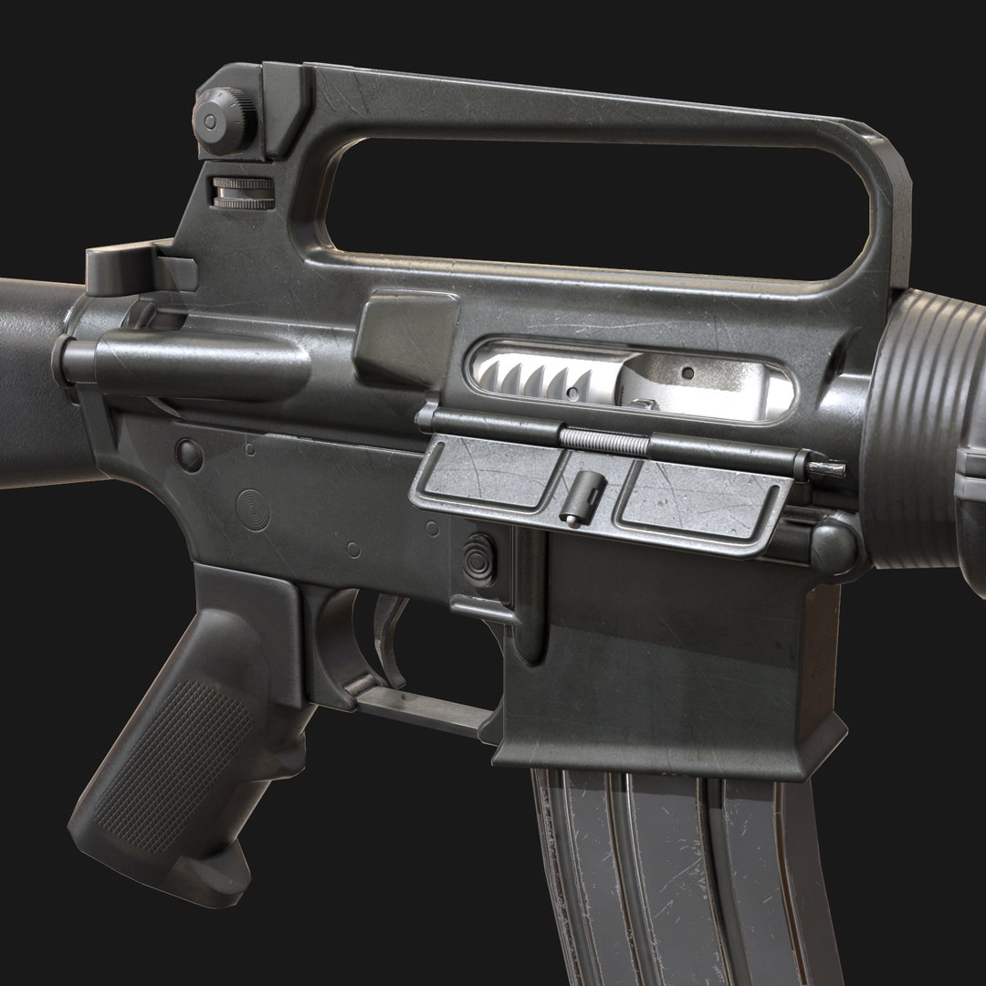 3d M16a2 Rifle Model