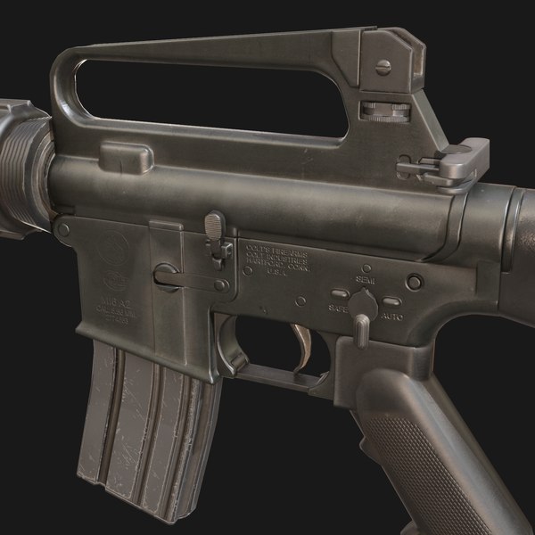 3d m16a2 rifle model