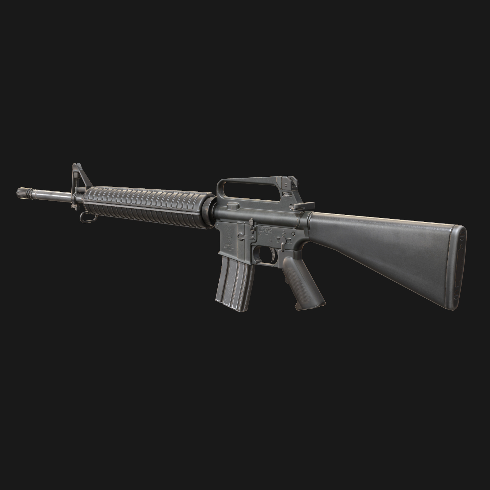 3d m16a2 rifle model
