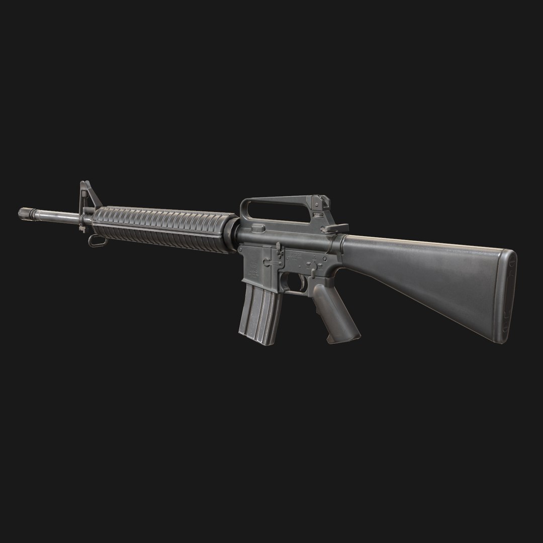 3d M16a2 Rifle Model