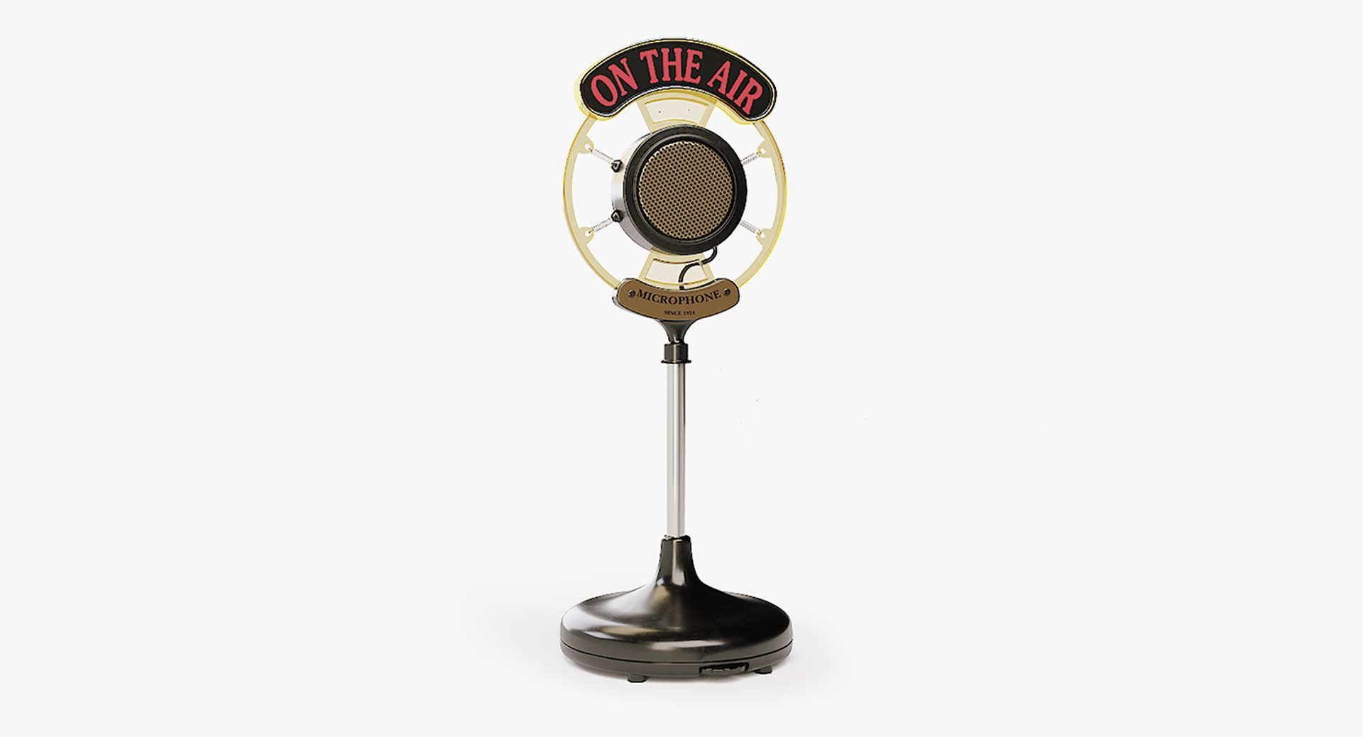 3D Broadcast Radio Microphone - TurboSquid 1356109
