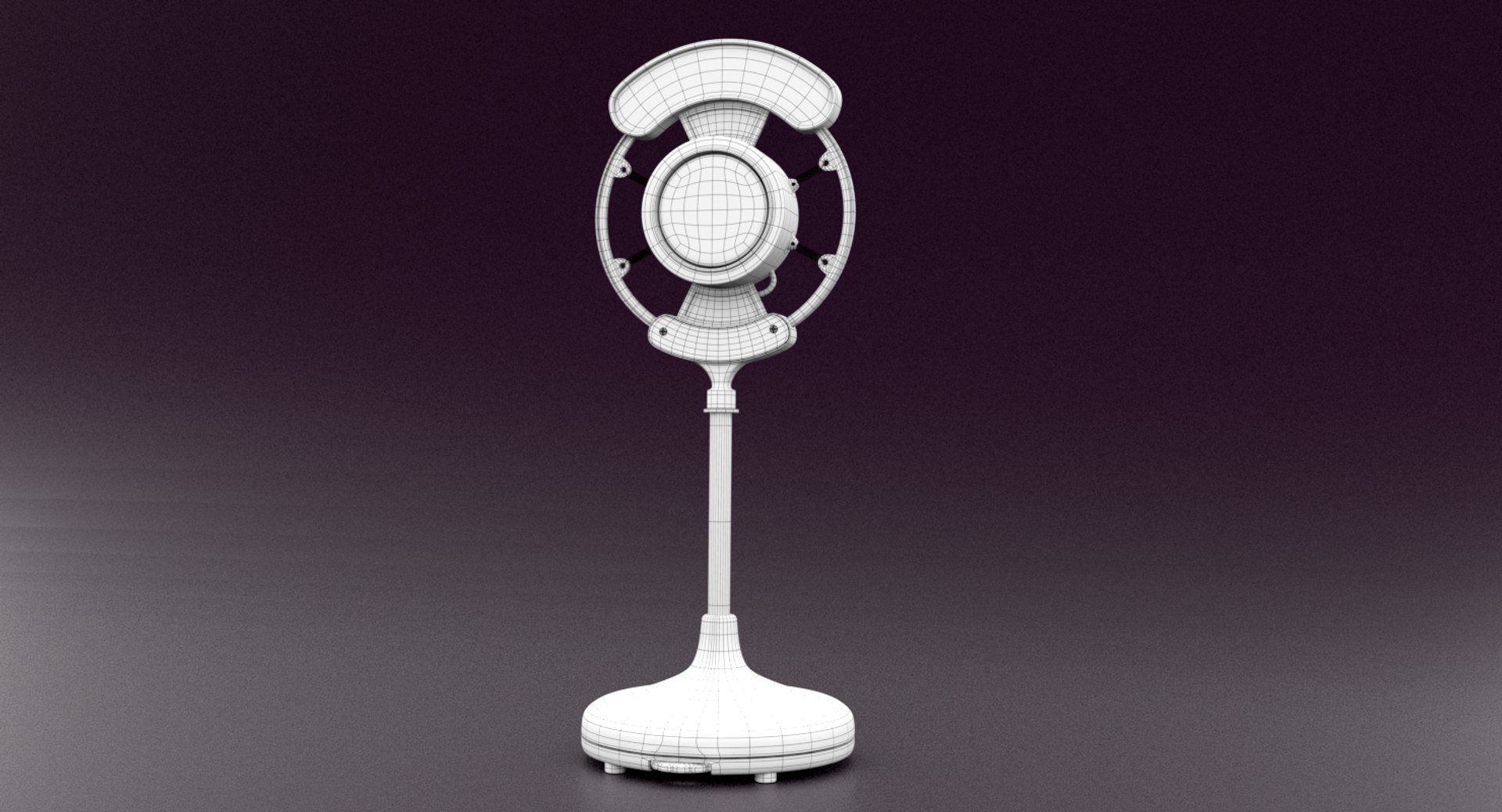 3D Broadcast Radio Microphone - TurboSquid 1356109