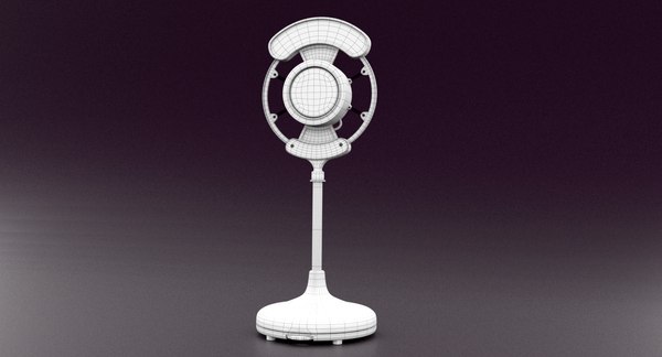 3D broadcast radio microphone - TurboSquid 1356109