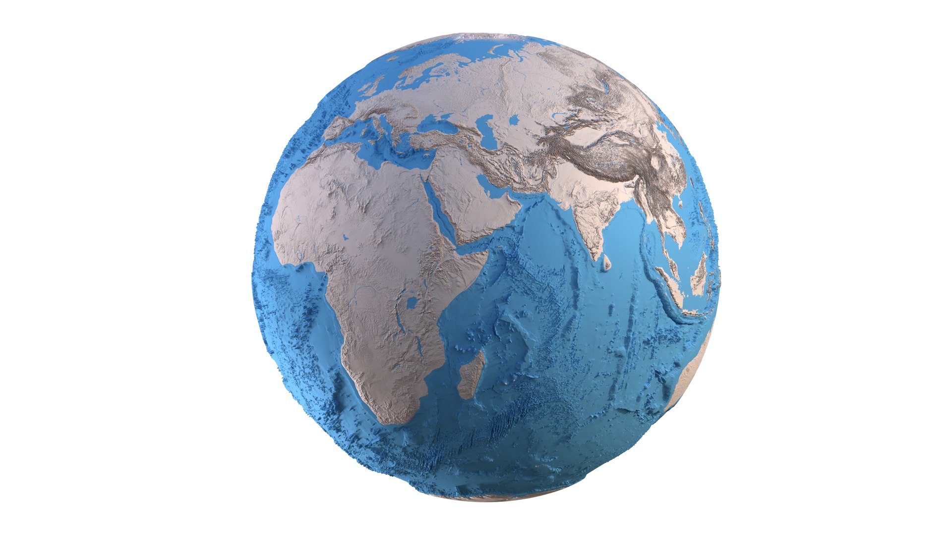 3D Earth Clay Shaded 3D Globe Model - TurboSquid 2347358