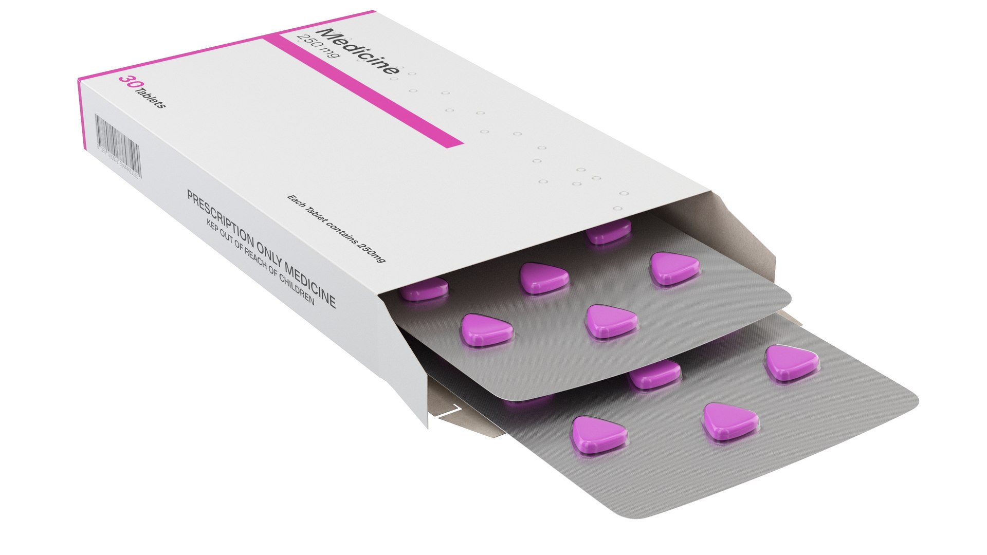 Packaged Medicine 3D Model - TurboSquid 2154462