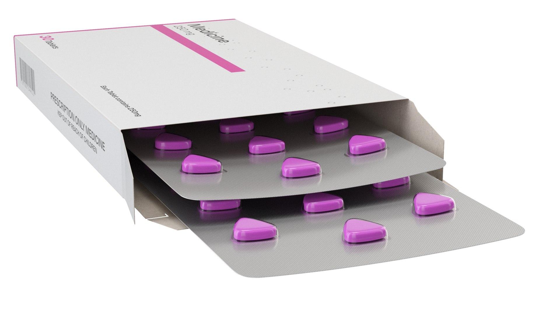 Packaged Medicine 3D Model - TurboSquid 2154462