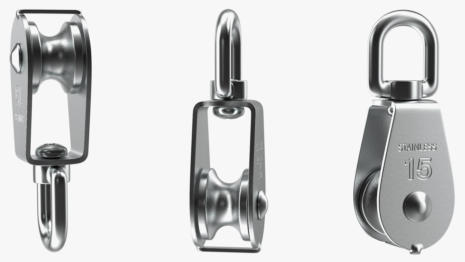 M15 Single Pulley Block Model - TurboSquid 1957839