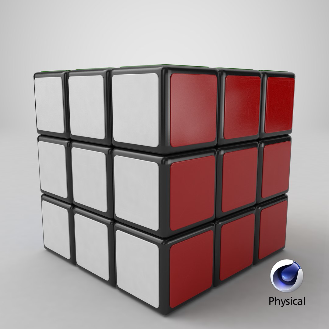 rubiks cube 3d fbx