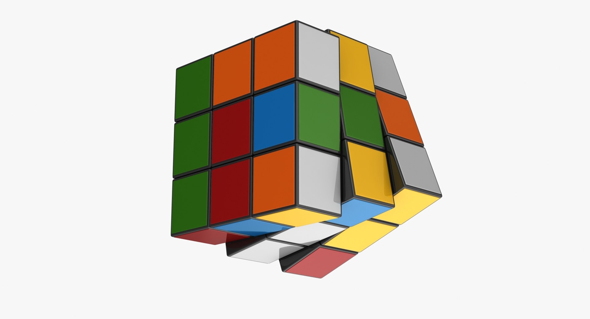 Rubiks Cube 3d Fbx