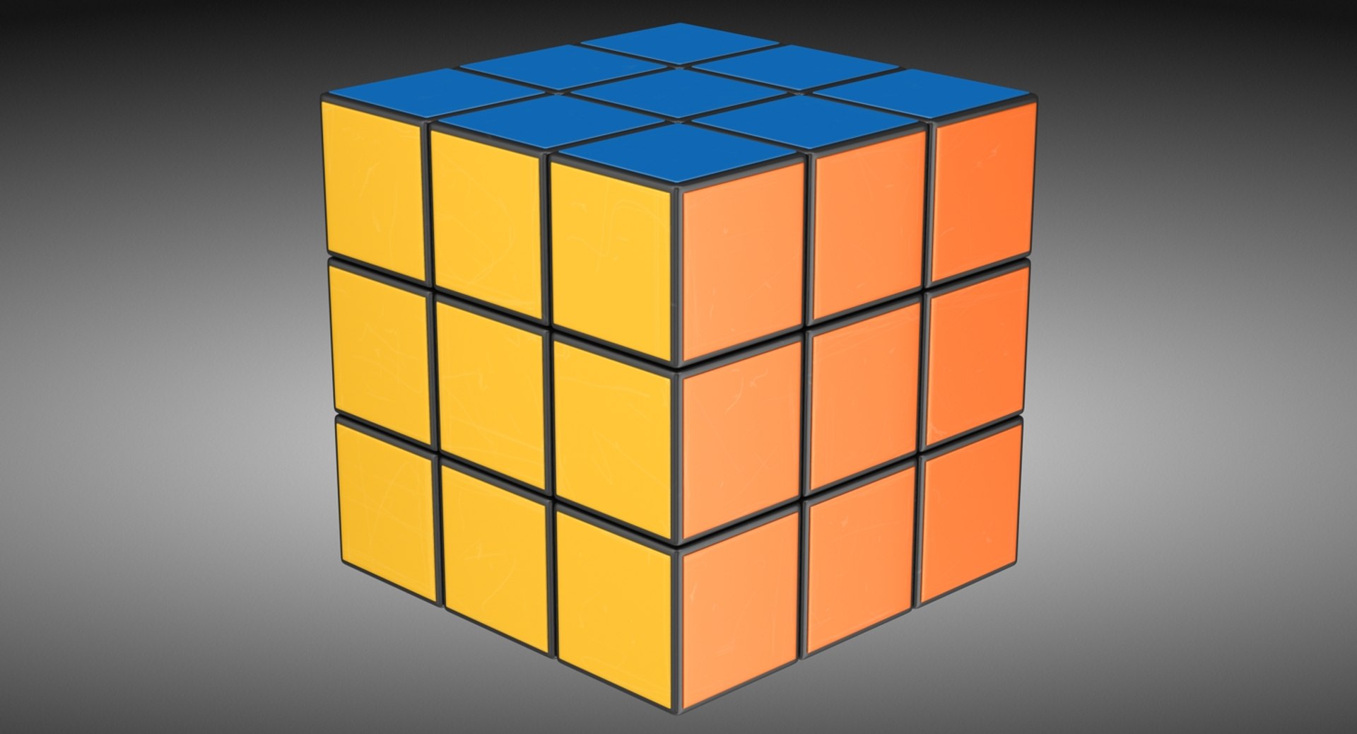 rubiks cube 3d fbx