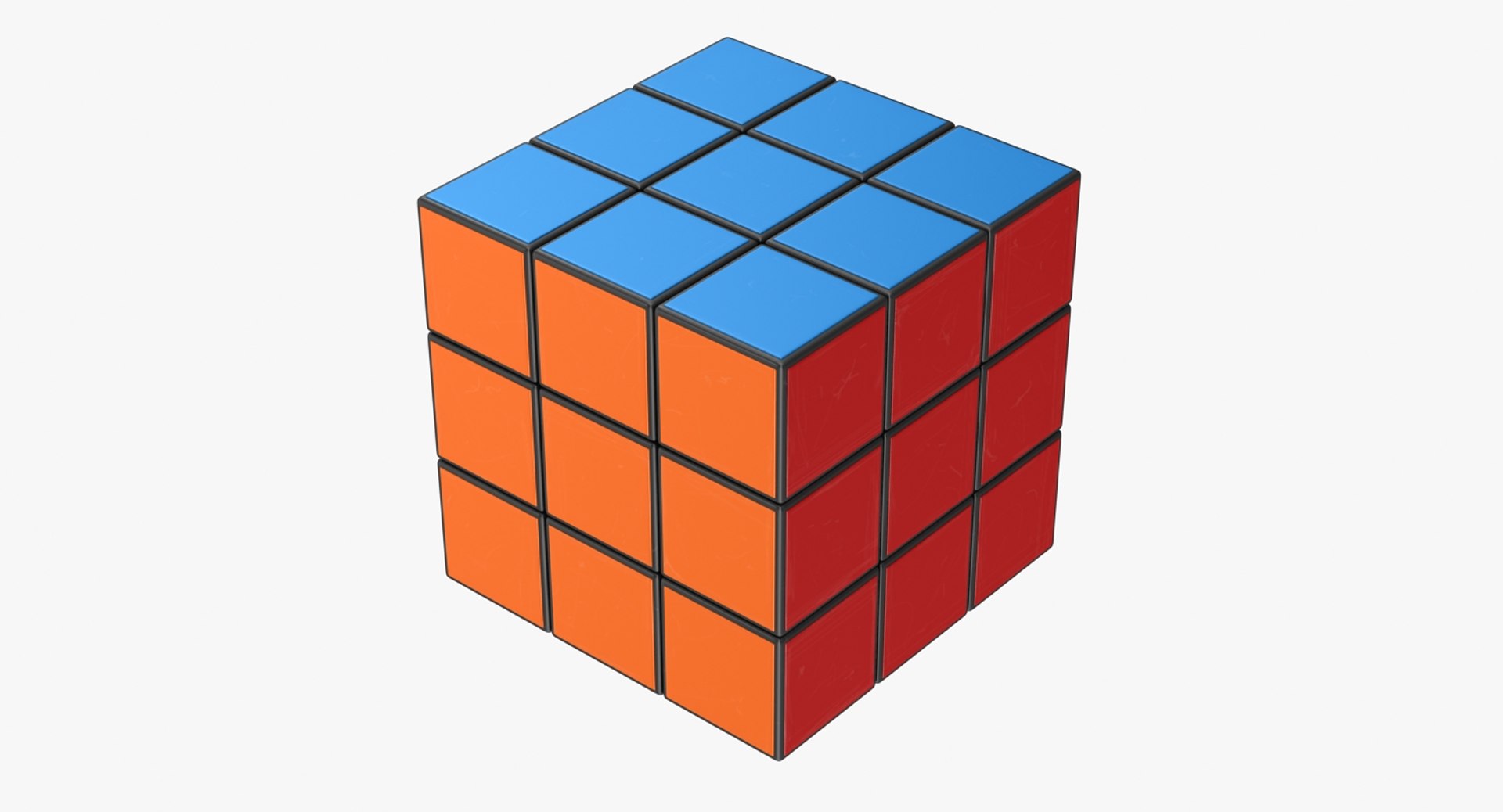 Rubiks Cube 3d Fbx