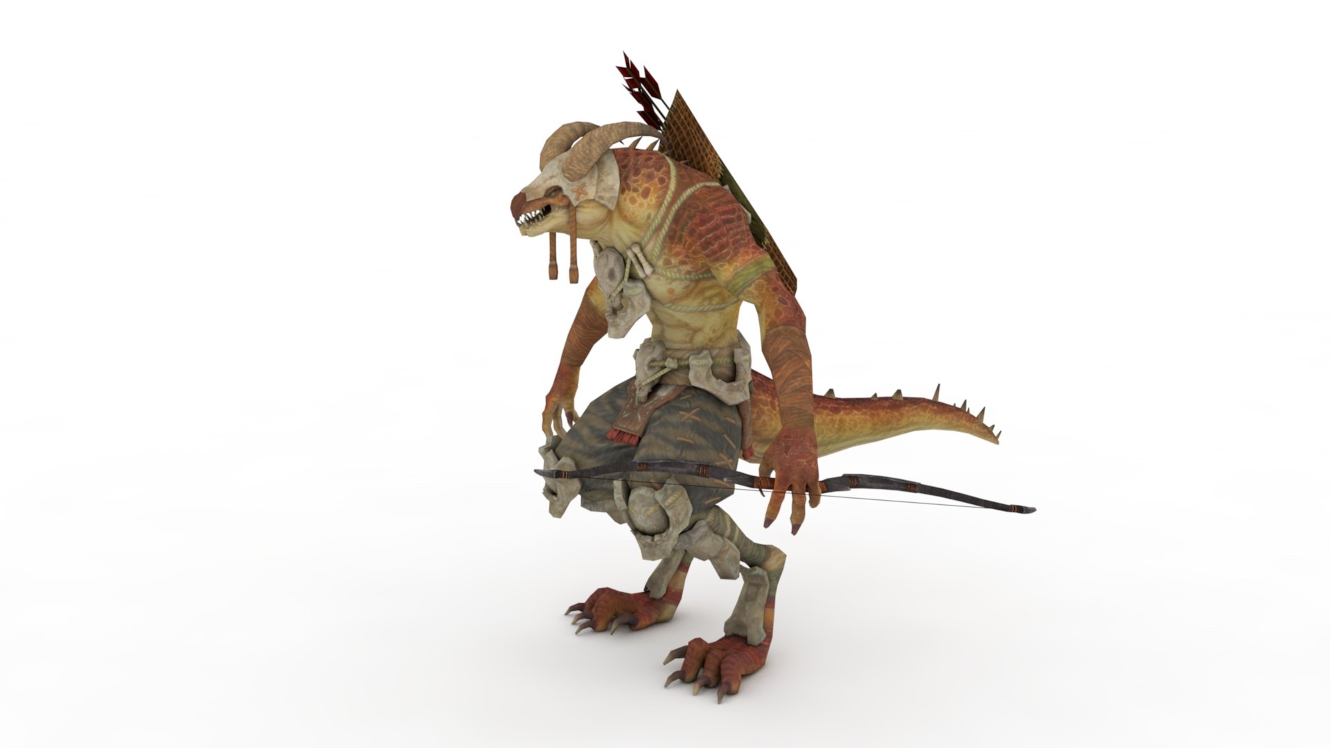 3D Lizard creature model - TurboSquid 1948691