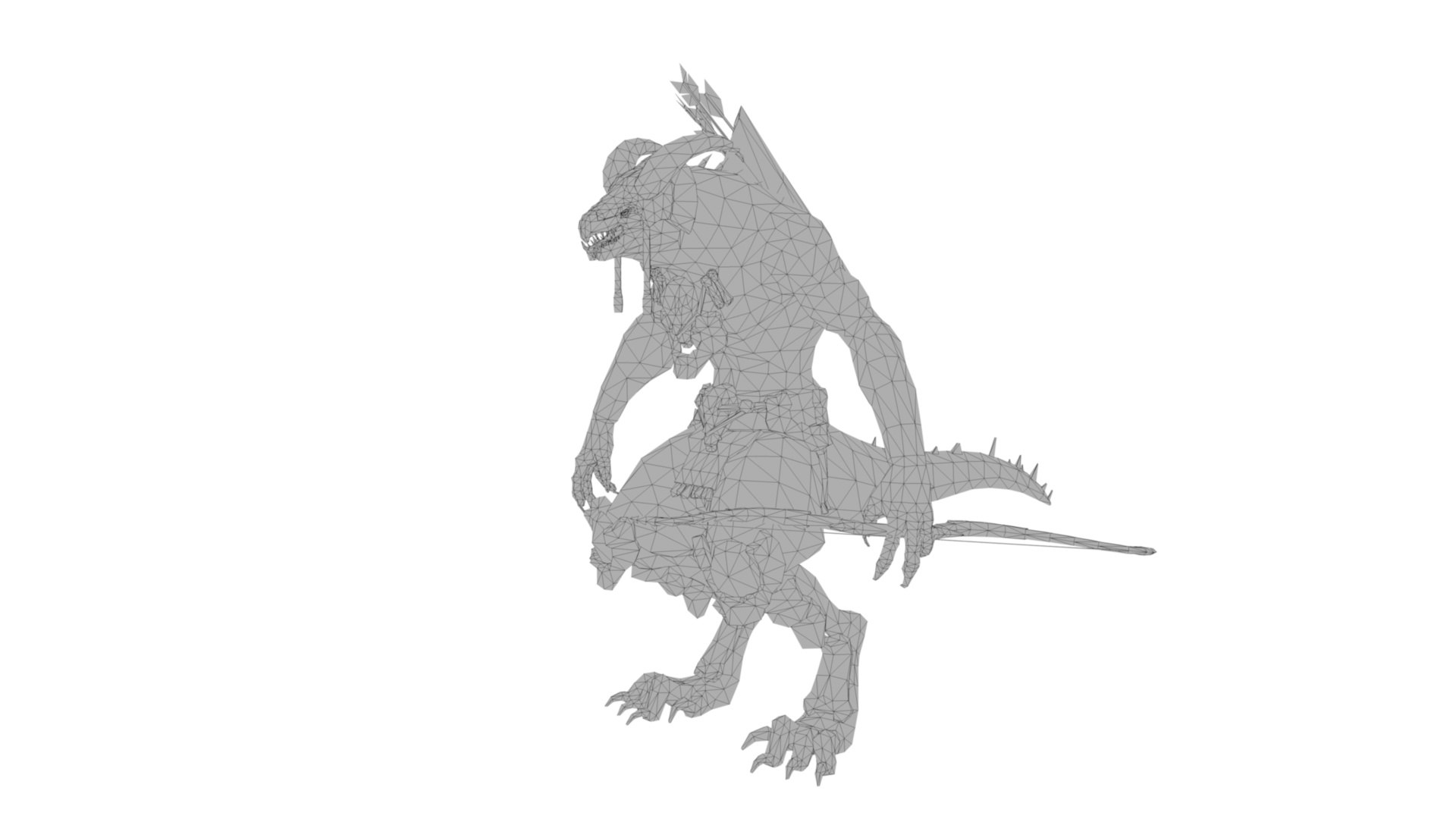 3D Lizard creature model - TurboSquid 1948691