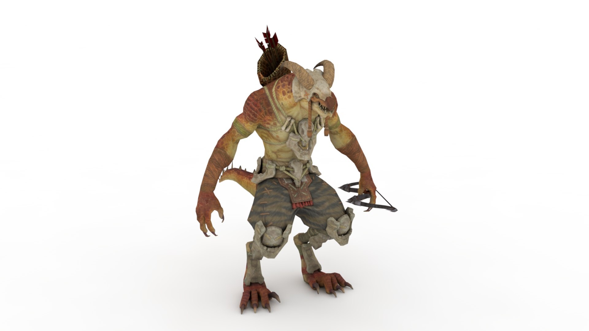 3D Lizard creature model - TurboSquid 1948691