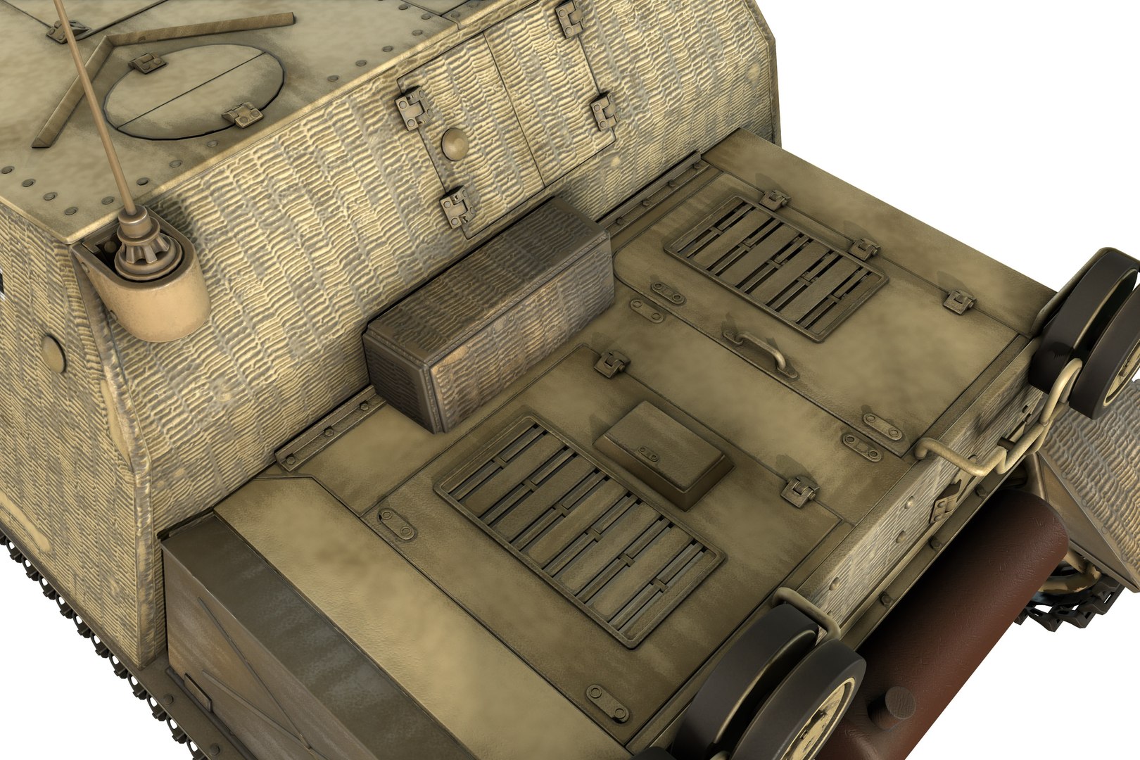 Sturmpanzer Brummbar interior exterior 3D model - TurboSquid 2036134