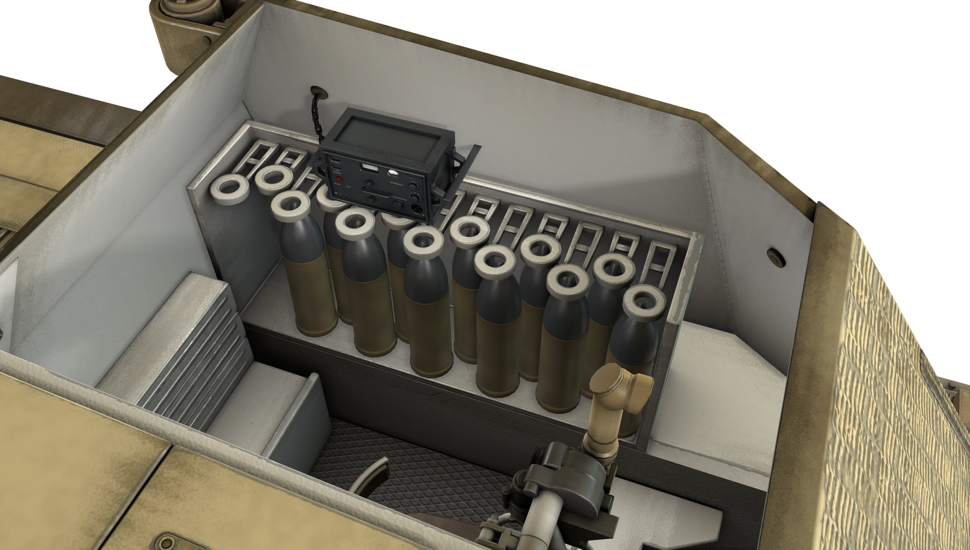 Sturmpanzer Brummbar interior exterior 3D model - TurboSquid 2036134