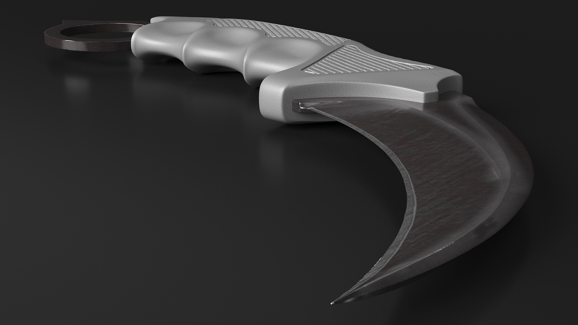 Karambit Claw Knife Black 3D Model - TurboSquid 2071808