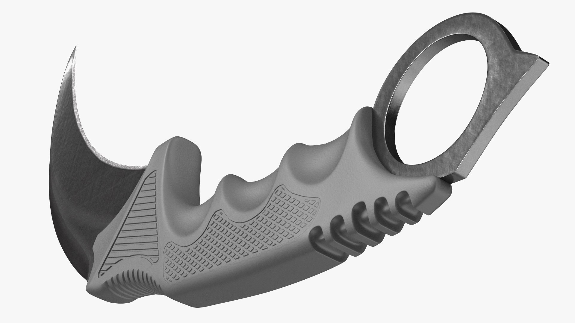 Karambit Claw Knife Black 3D Model - TurboSquid 2071808