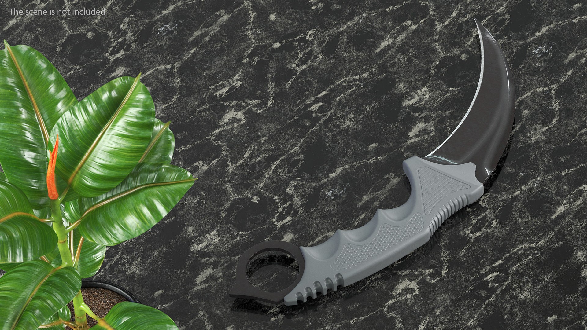 Karambit Claw Knife Black 3D Model - TurboSquid 2071808