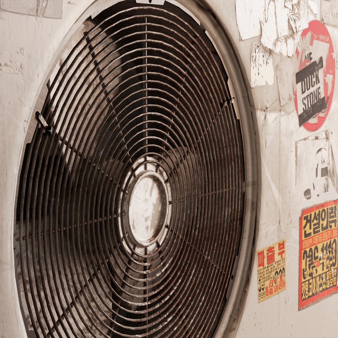 3D Air Conditioner Condenser - Old - TurboSquid 2021766