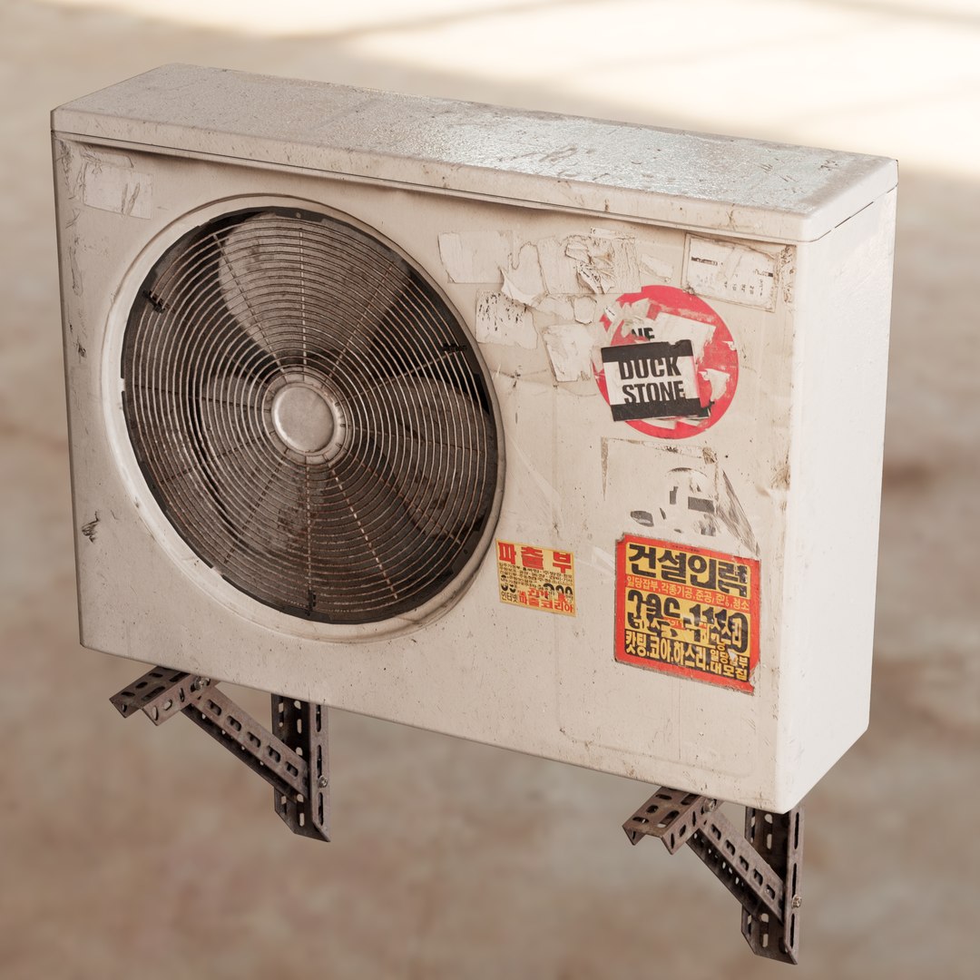 3D Air Conditioner Condenser - Old - TurboSquid 2021766
