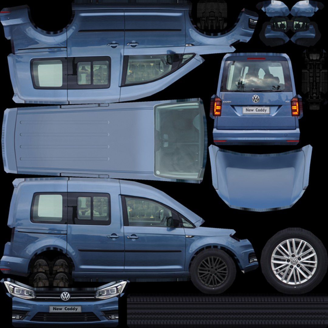 2016 Caddy 3D Model - TurboSquid 1236726