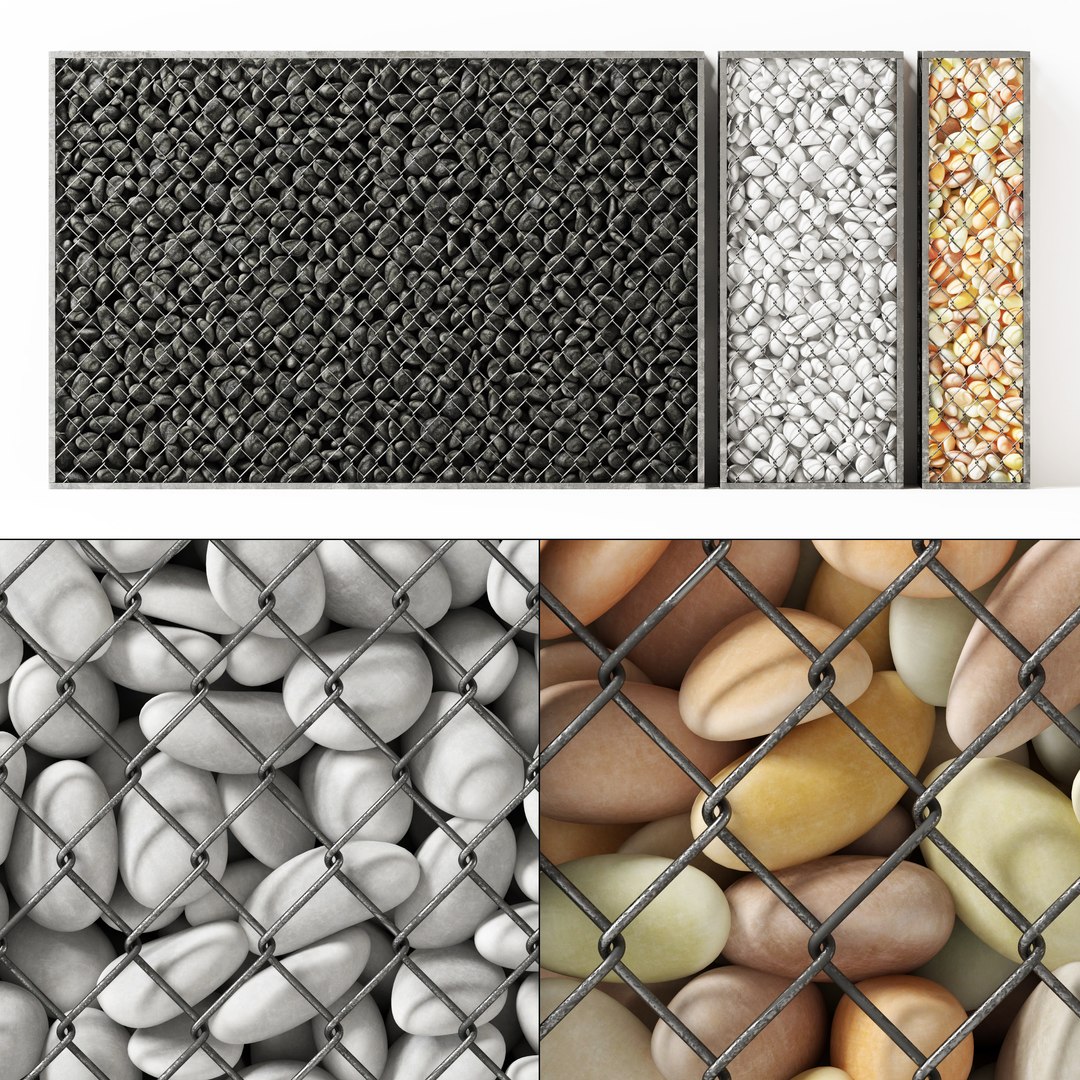 3D Pebble Gabion Model - TurboSquid 1521176