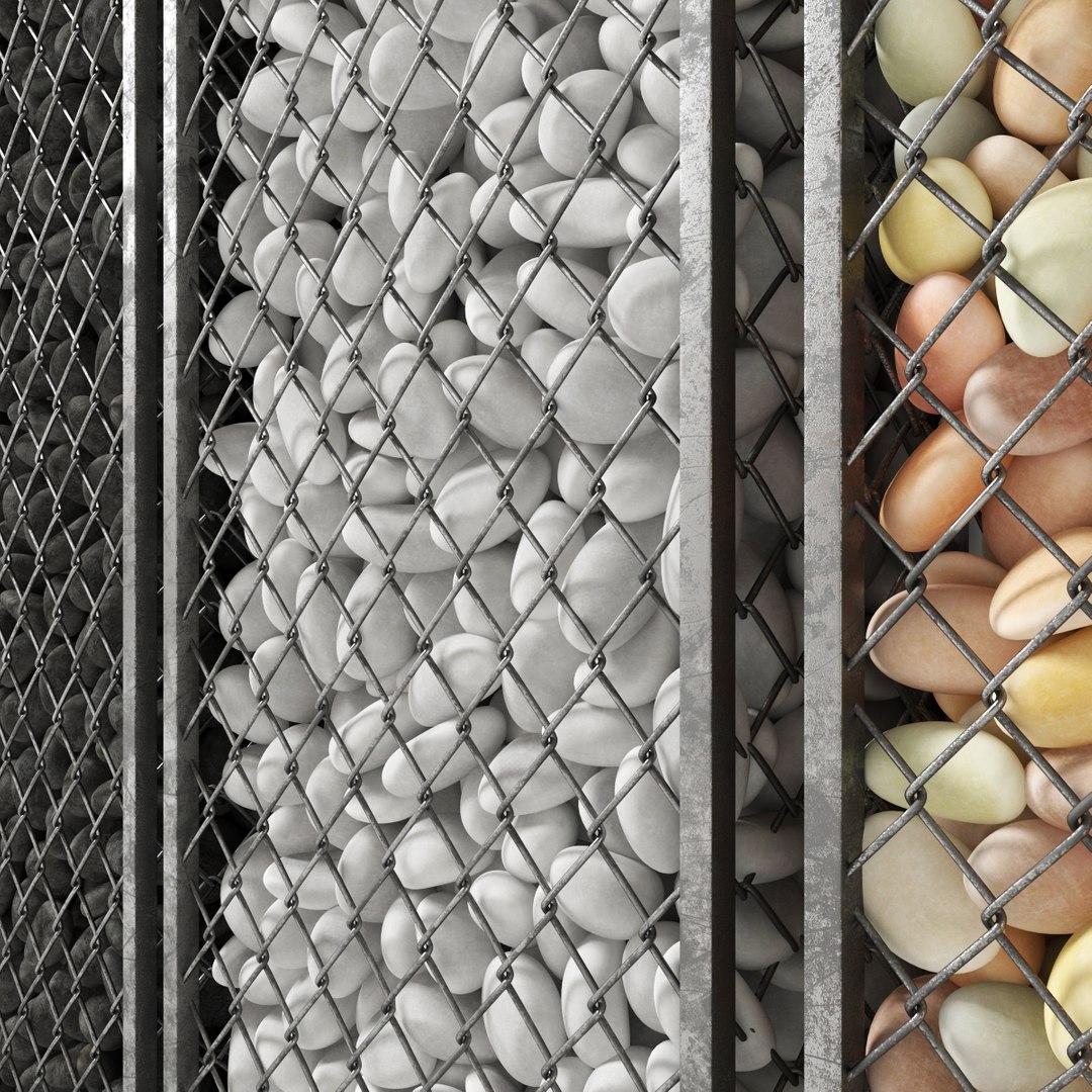 3D Pebble Gabion Model - TurboSquid 1521176