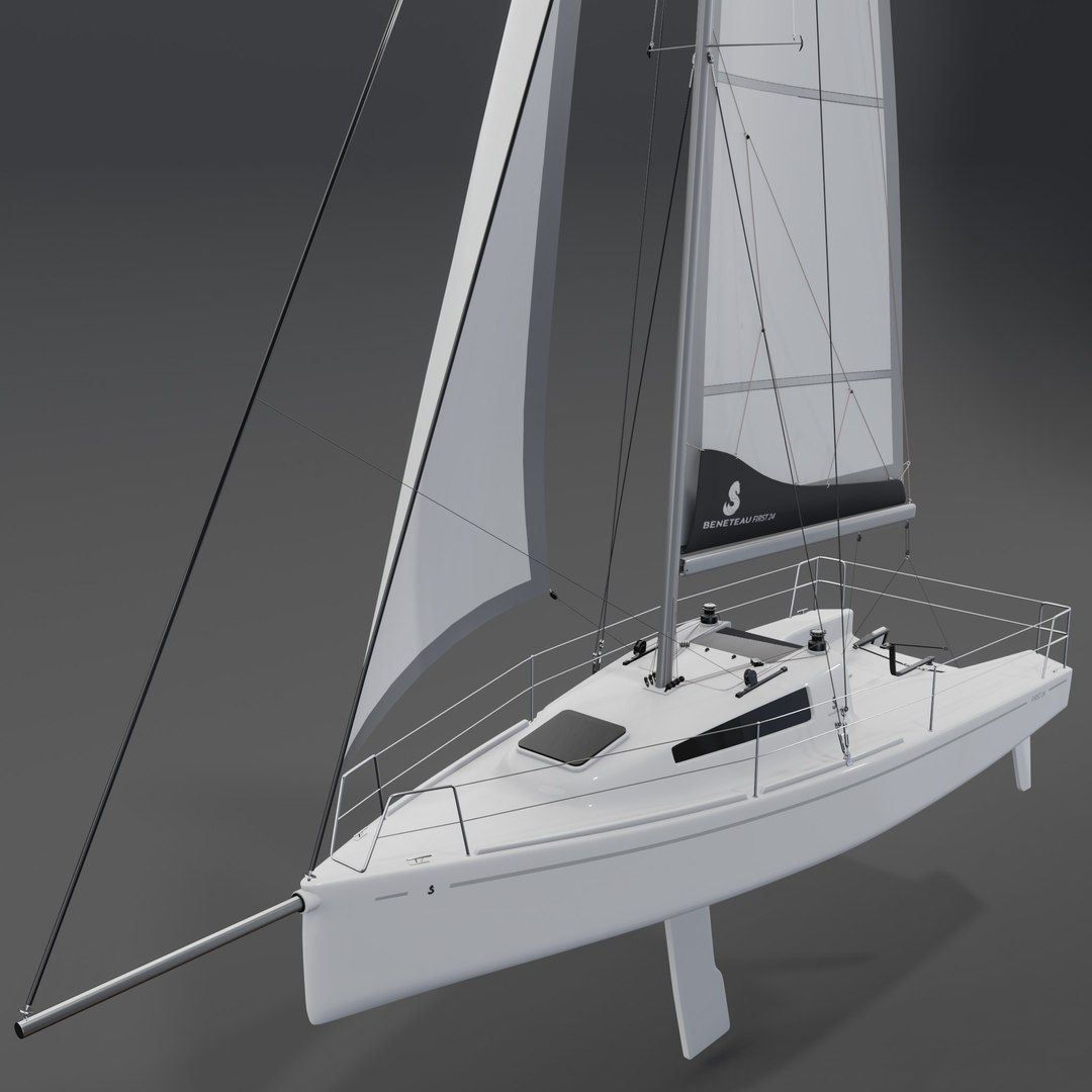 Beneteau First 24 Luxury 3D Yacht Model 3D - TurboSquid 2153729