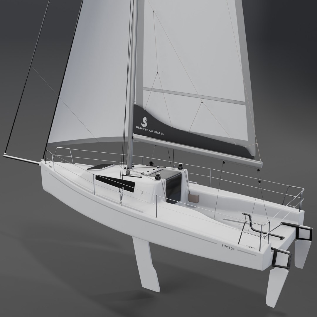 Beneteau First 24 Luxury 3D Yacht Model 3D - TurboSquid 2153729