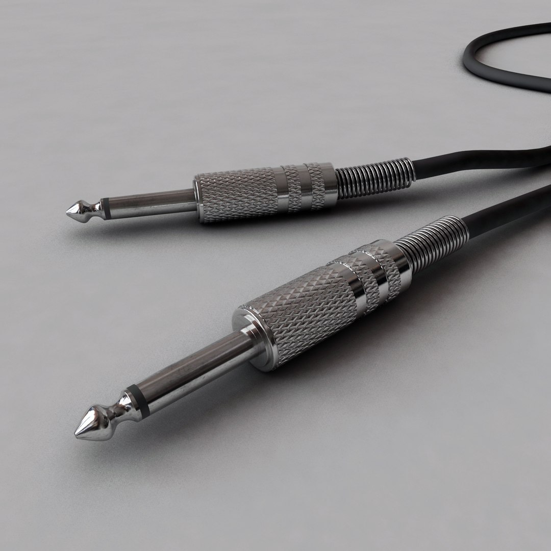 3d Model 6 5mm Jack Cable
