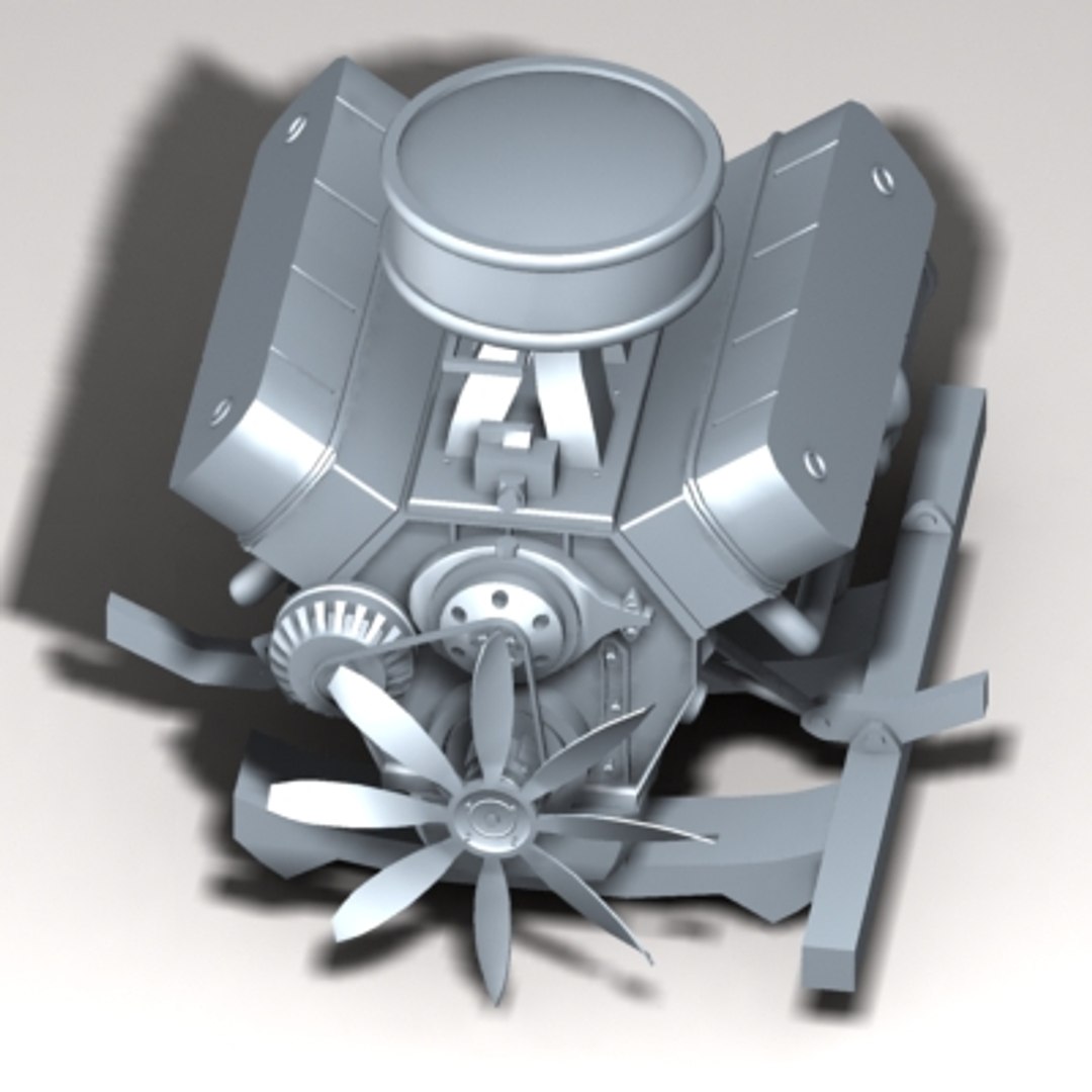 Engine V8 3d Model