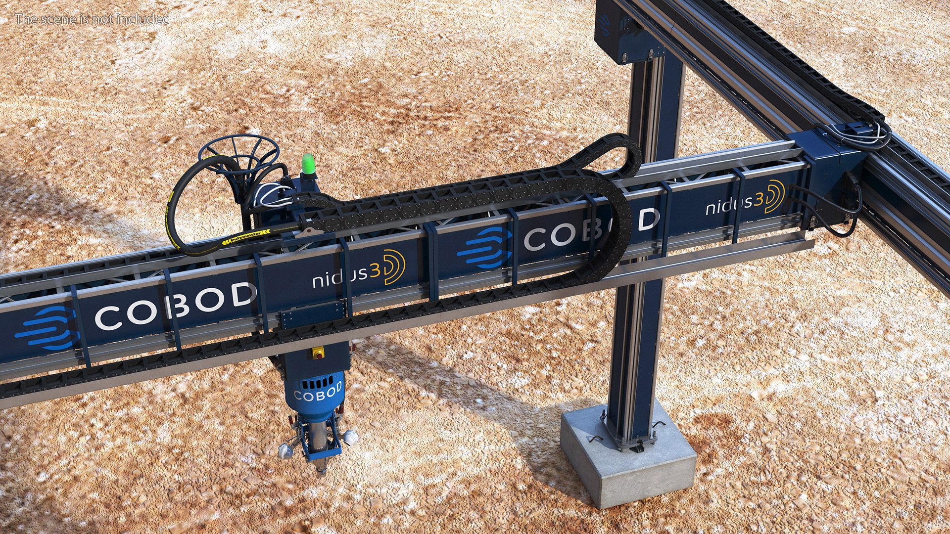 Cobod 3D Printer Module For House Building Rigged For Maya Model - TurboSquid 2330715