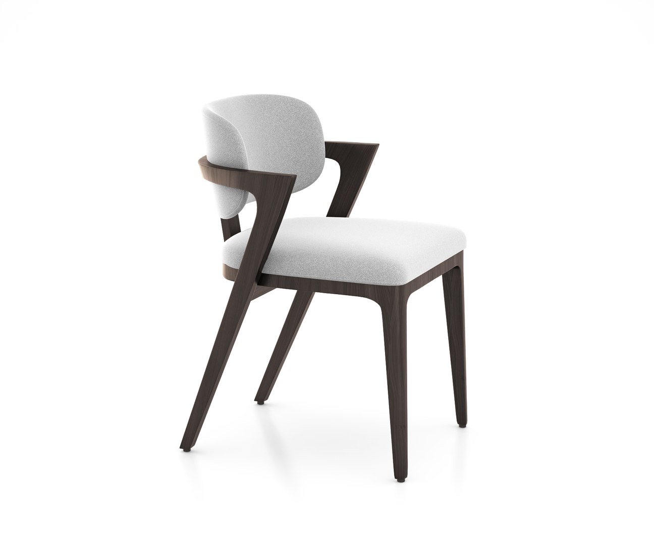 3D model adam court upholstered dining chair - TurboSquid 1295389