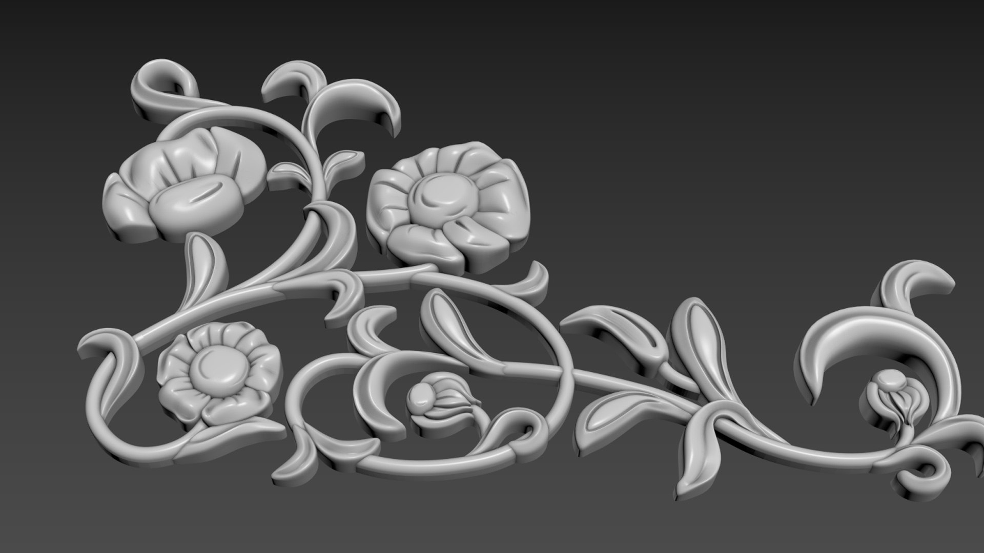 Corner Decor Flowers 3D Model - TurboSquid 2144249