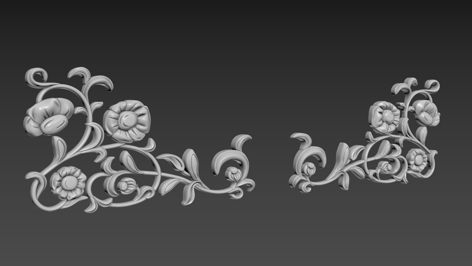 Corner Decor Flowers 3D Model - TurboSquid 2144249