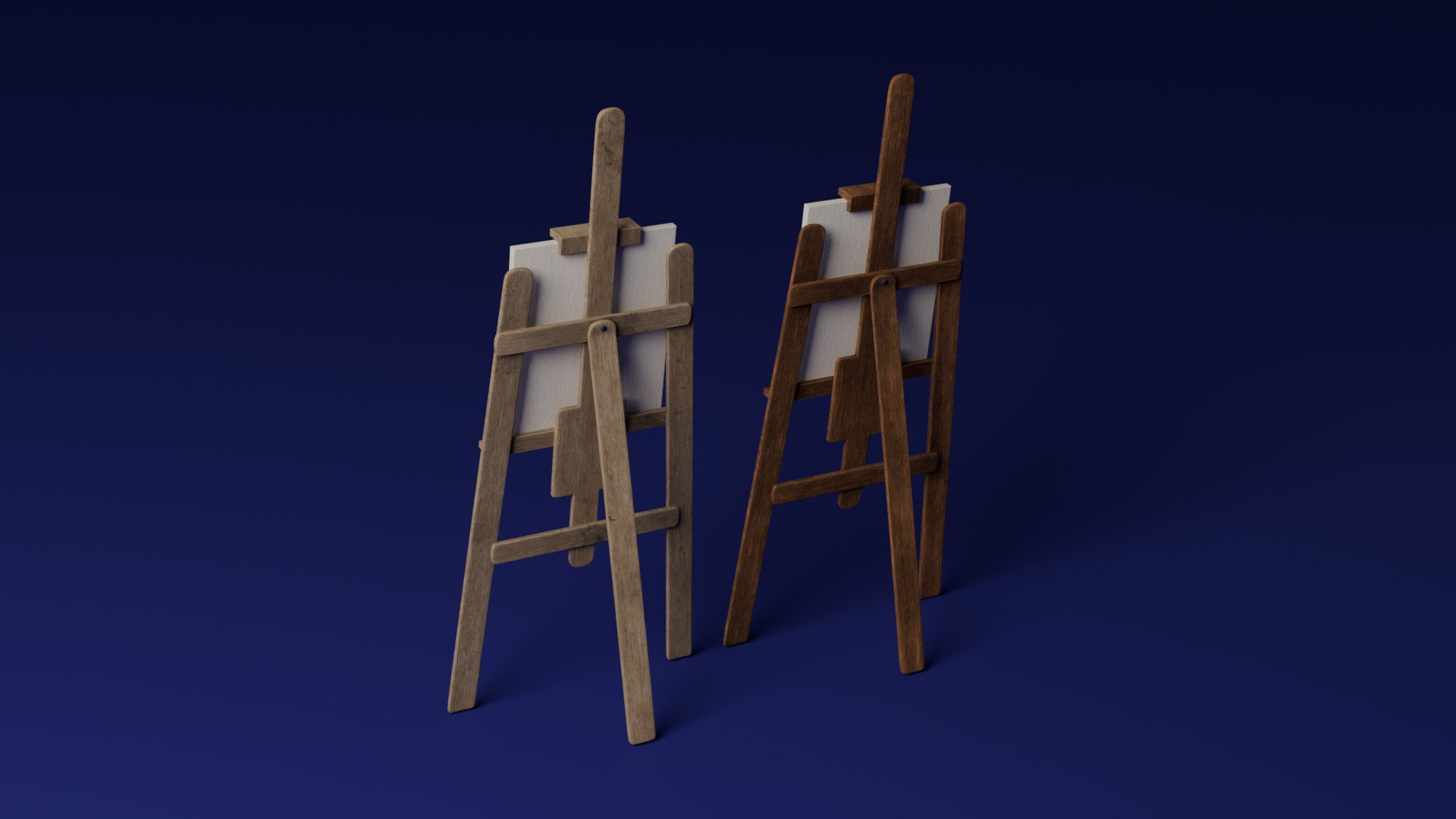 Easel 3D Model - TurboSquid 2347357