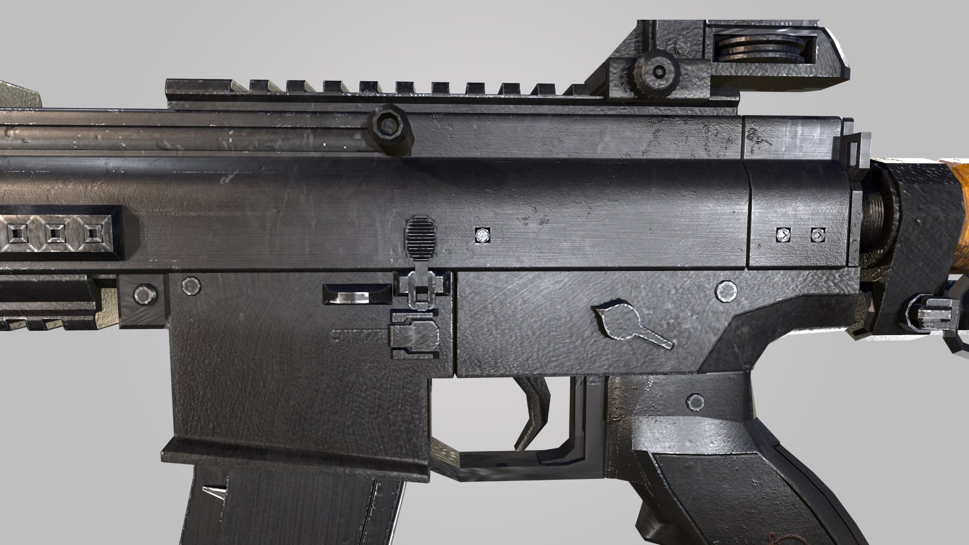 3D Ruger-SR556 Rifle 3D Model Model - TurboSquid 2116311