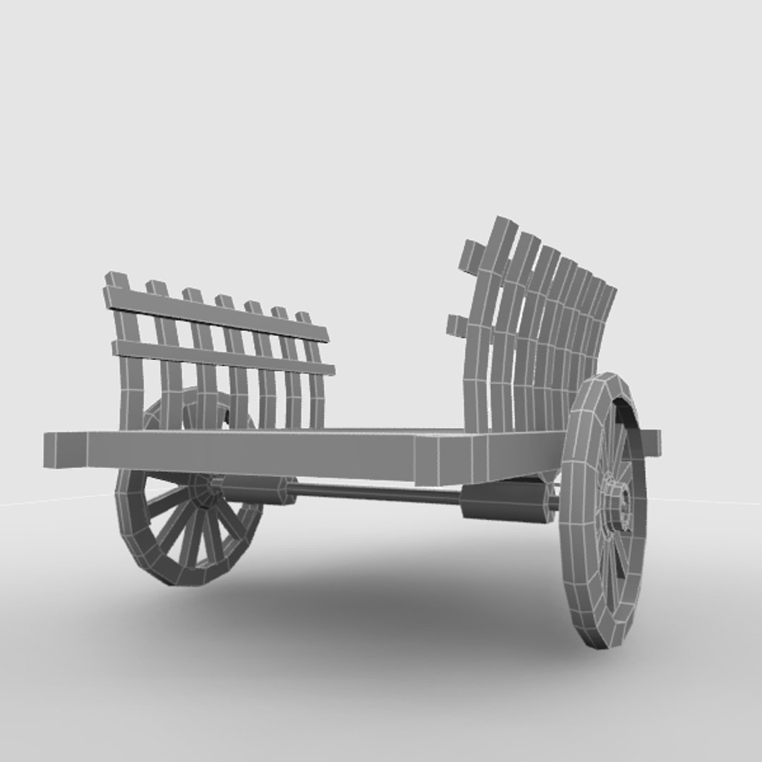 3d Model Bullock Cart