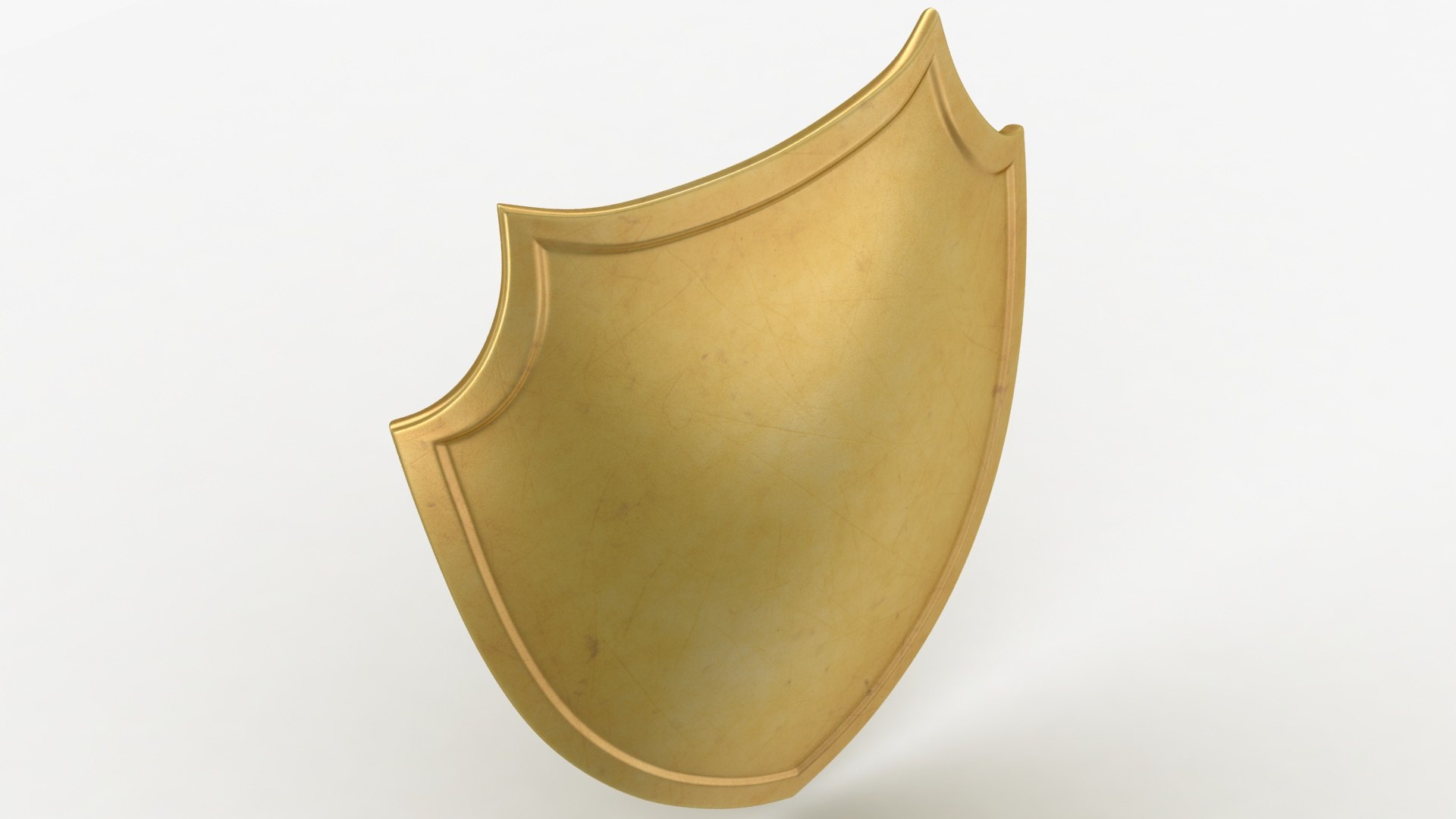 3D Gold Shield 04 - TurboSquid 1575845