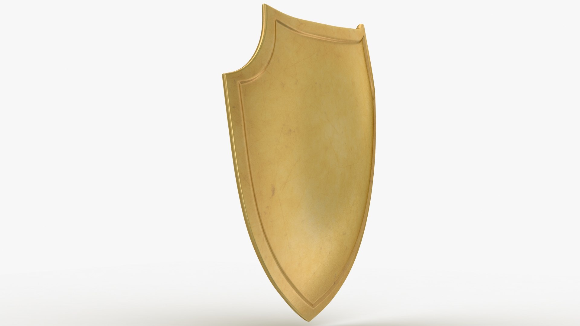 3D Gold Shield 04 - TurboSquid 1575845