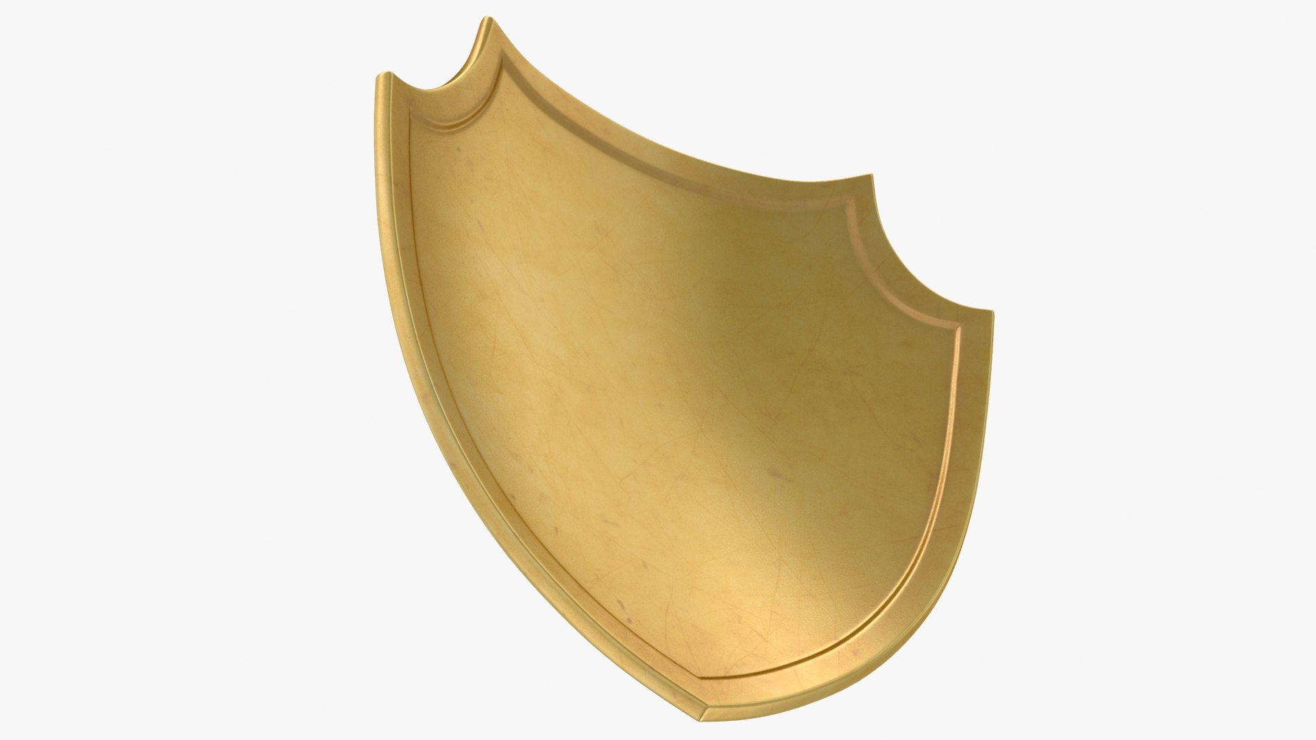 3D Gold Shield 04 - TurboSquid 1575845