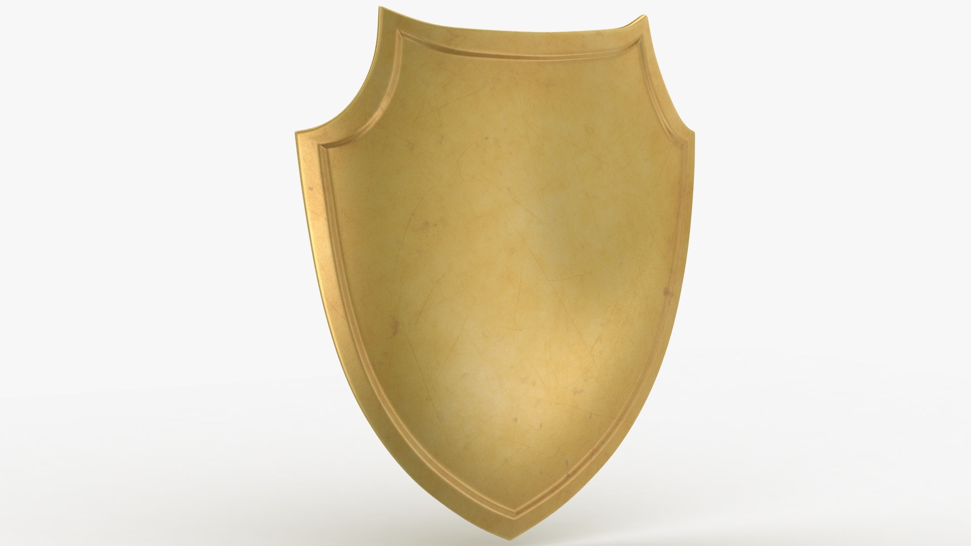 3D Gold Shield 04 - TurboSquid 1575845