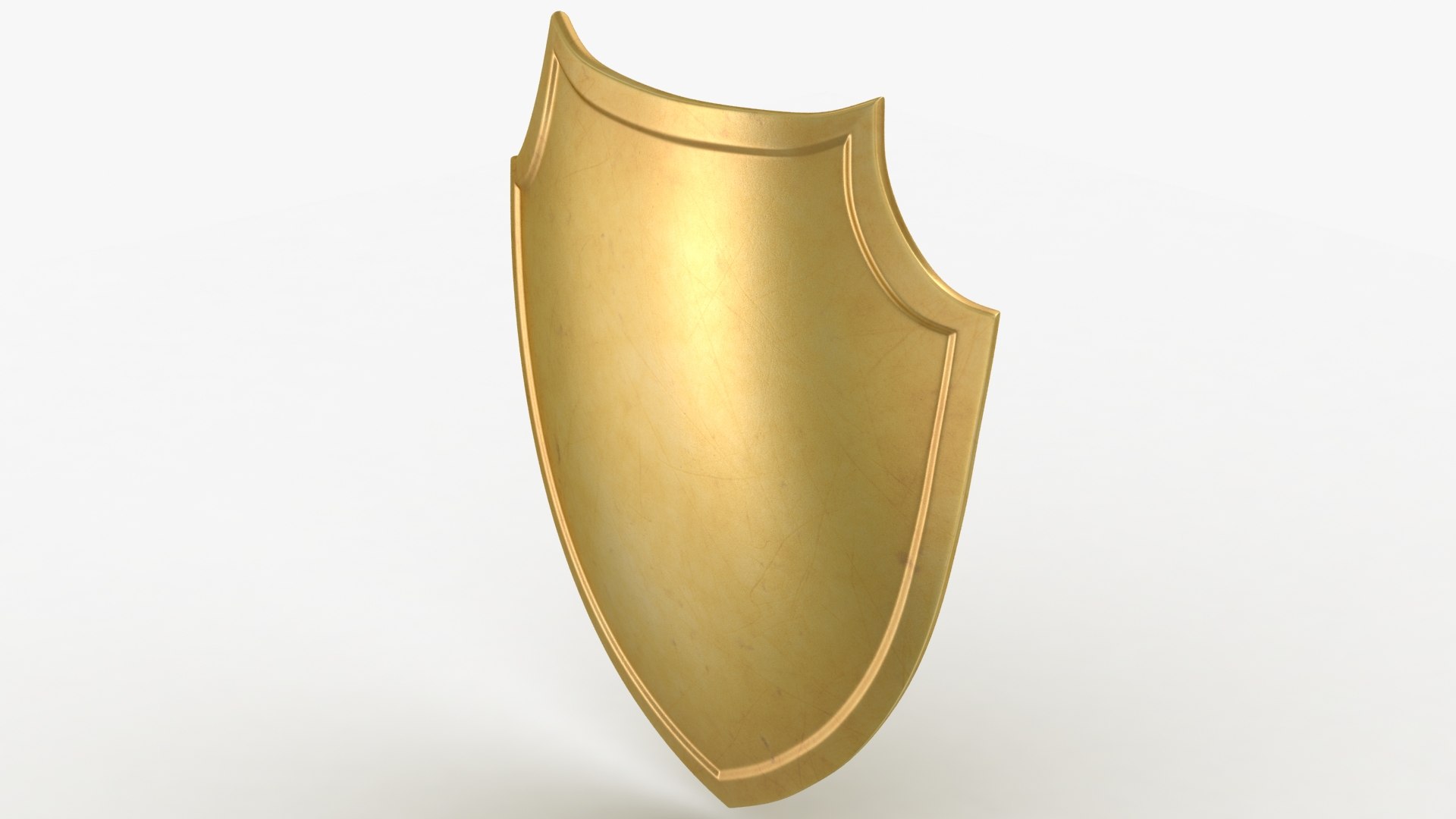 3D Gold Shield 04 - TurboSquid 1575845