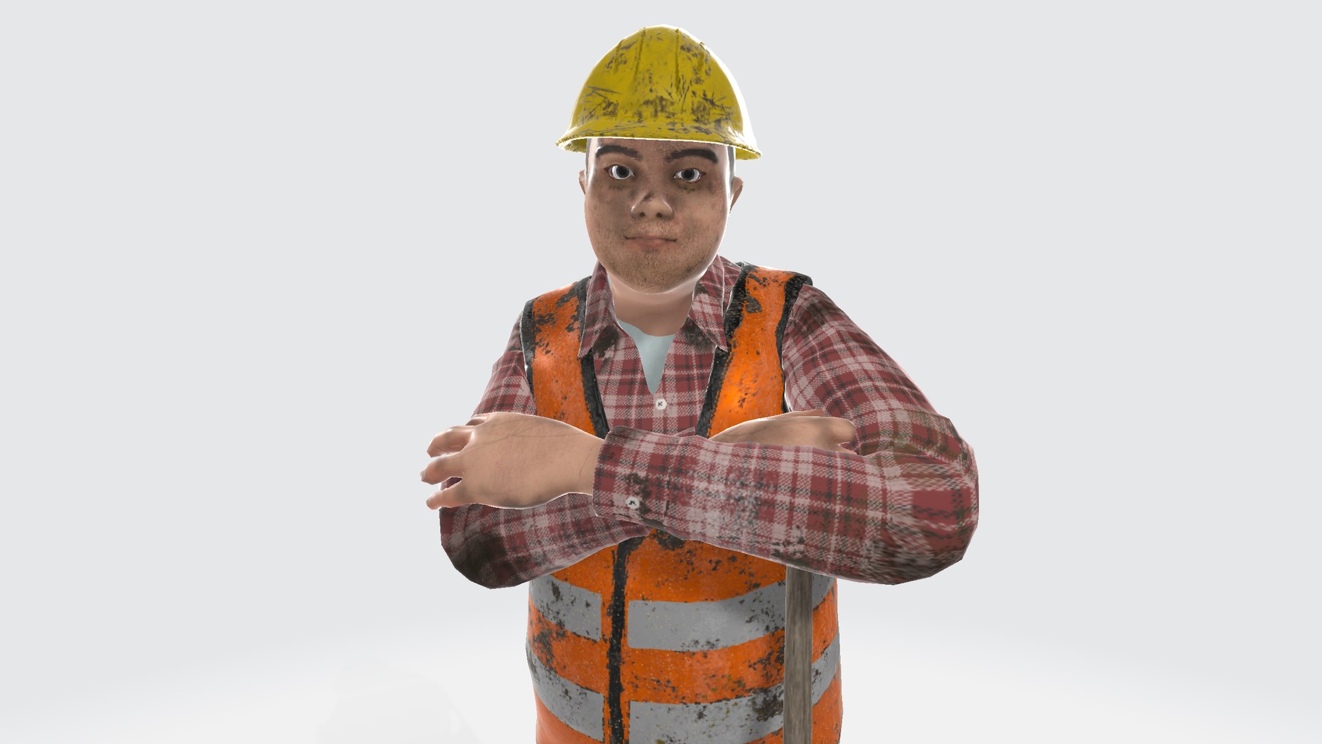 3D Construction Worker Model - TurboSquid 2413290